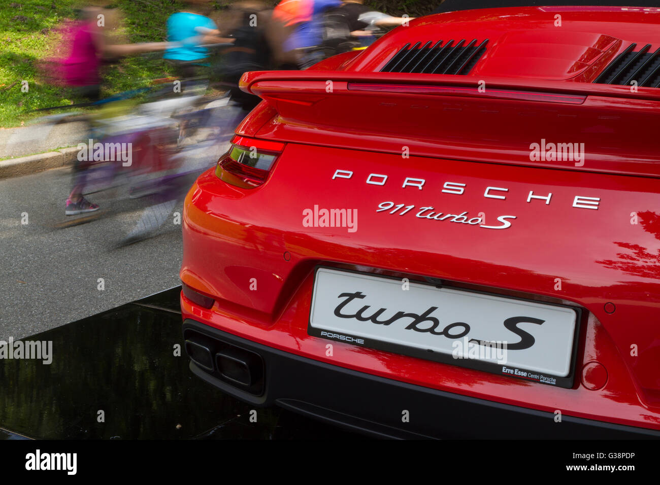 Porsche 911 turbo rear view hi-res stock photography and images - Alamy