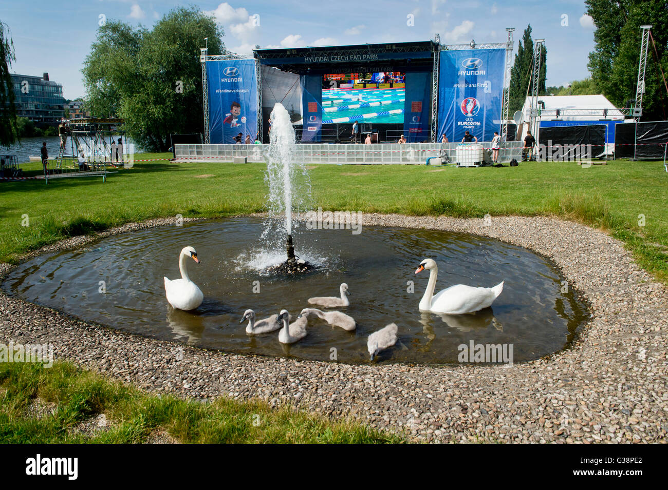 Prague, Czech Republic. 09th June, 2016. Hyundai Czech Fan Park Praha ...