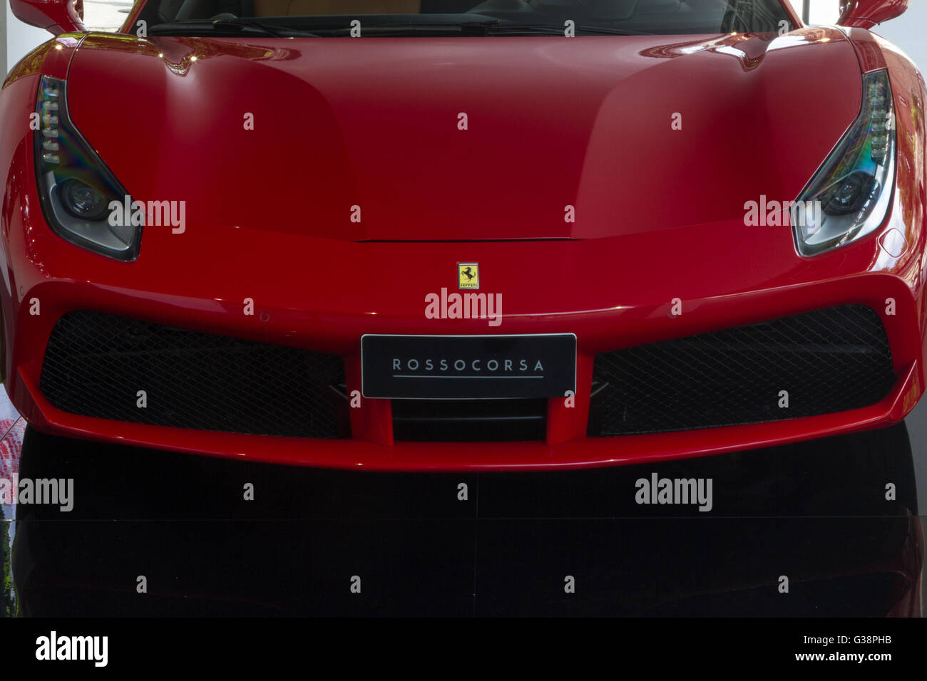 Red ferrari 488 spider hi-res stock photography and images - Alamy