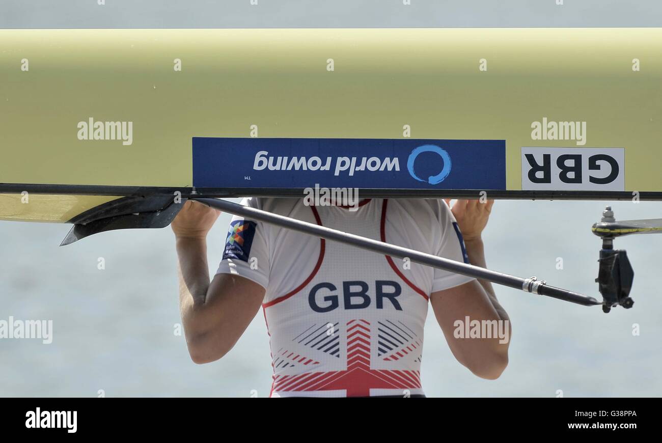 Caversham Lakes, Berkshire, UK. 9th June, 2016. GBR and World rowing ...