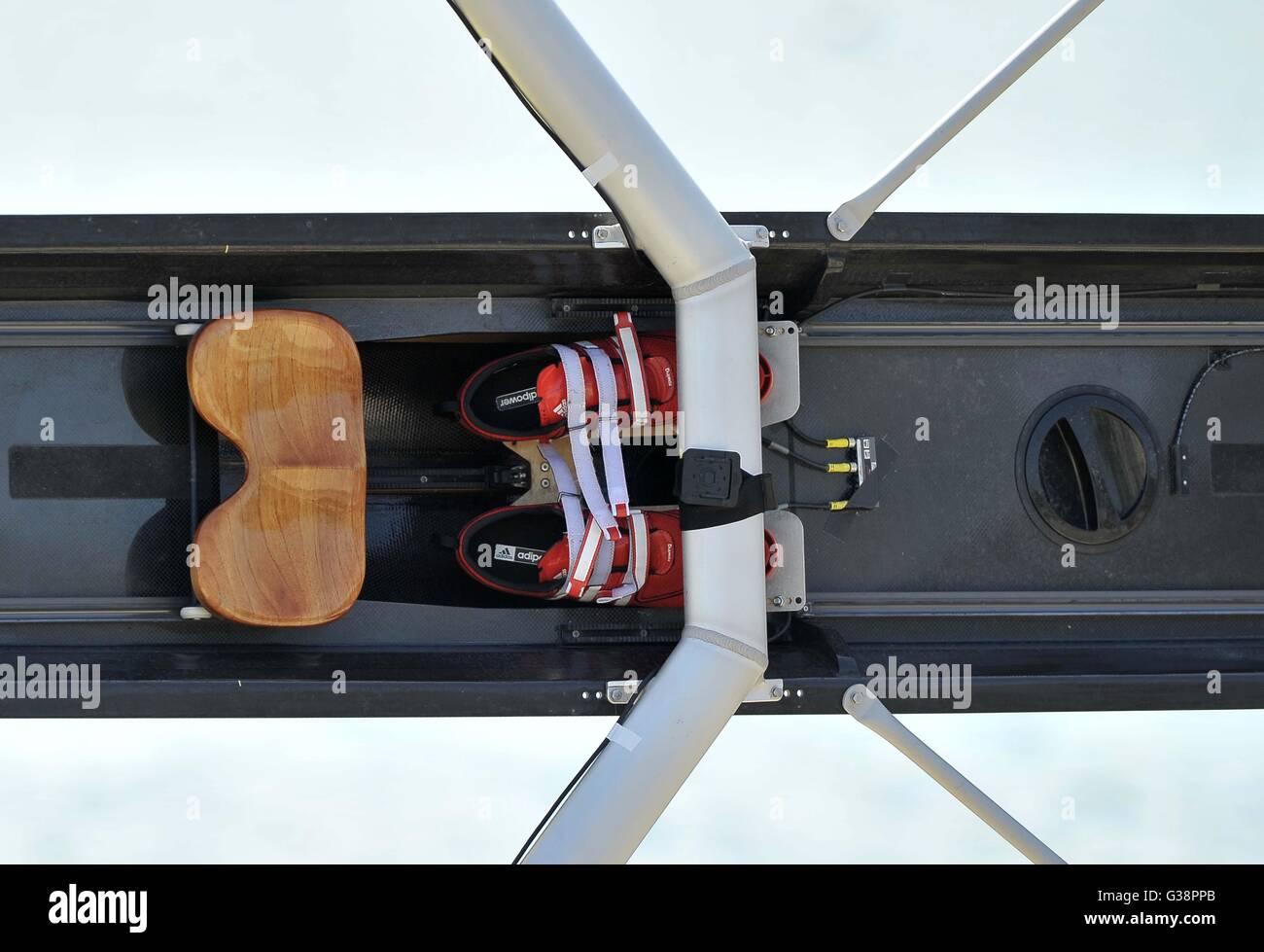 Caversham Lakes, Berkshire, UK. 9th June, 2016. The inside of a boat ...