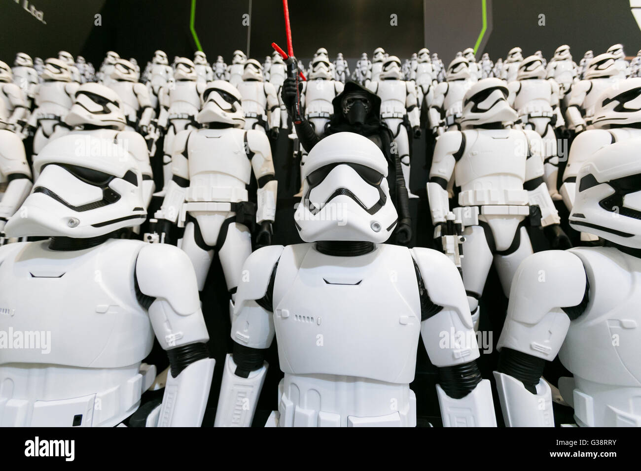 Stormtrooper action figures on display at the International Tokyo Toy ...