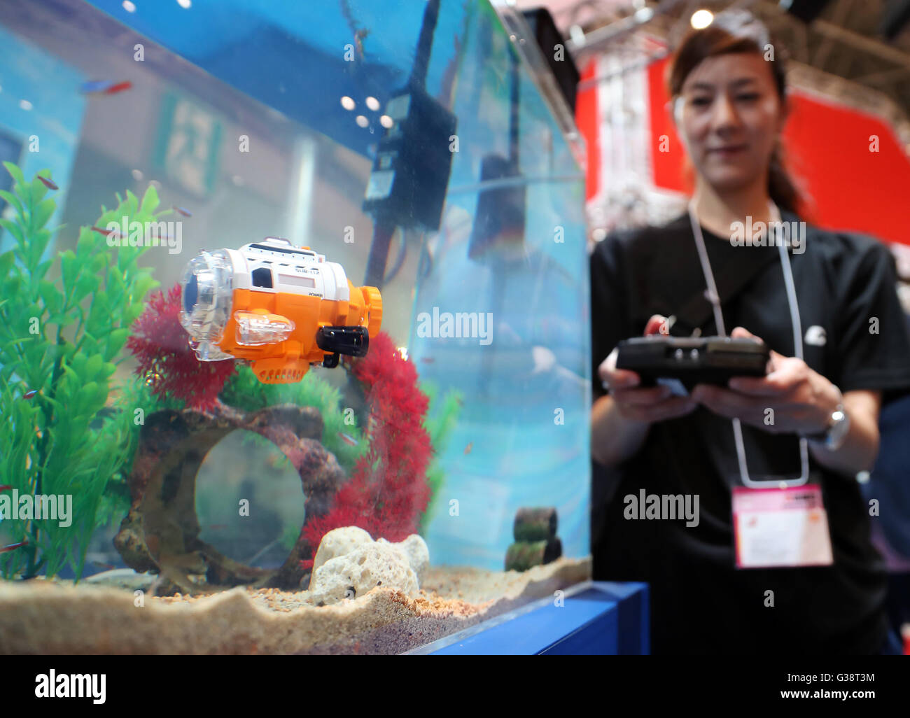 Tokyo, Japan. 9th June, 2016. An employee of Japanese toy maker CCP ...