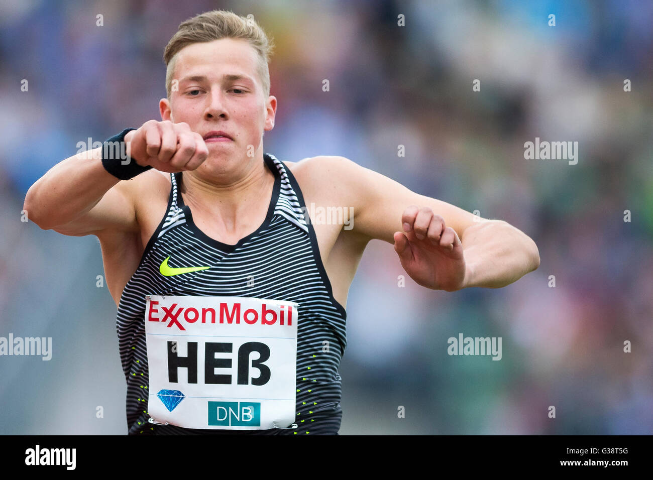Oslo, Norway. 09th June, 2016. Diamond League Bislett Games. Max Heb of ...