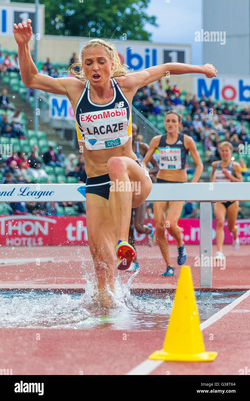 Oslo, Norway. 09th June, 2016. Diamond League Bislett Games. Genevieve ...