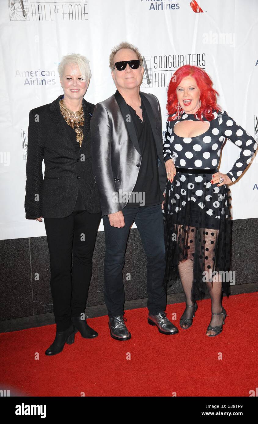 New York, NY, USA. 9th June, 2016. Cindy Wilson, Fred Schneider, Kate ...