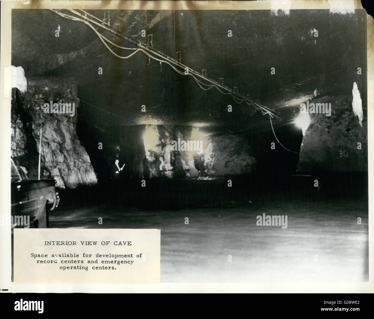 1965 - Interior View Of Cave: Space available for development of record ...