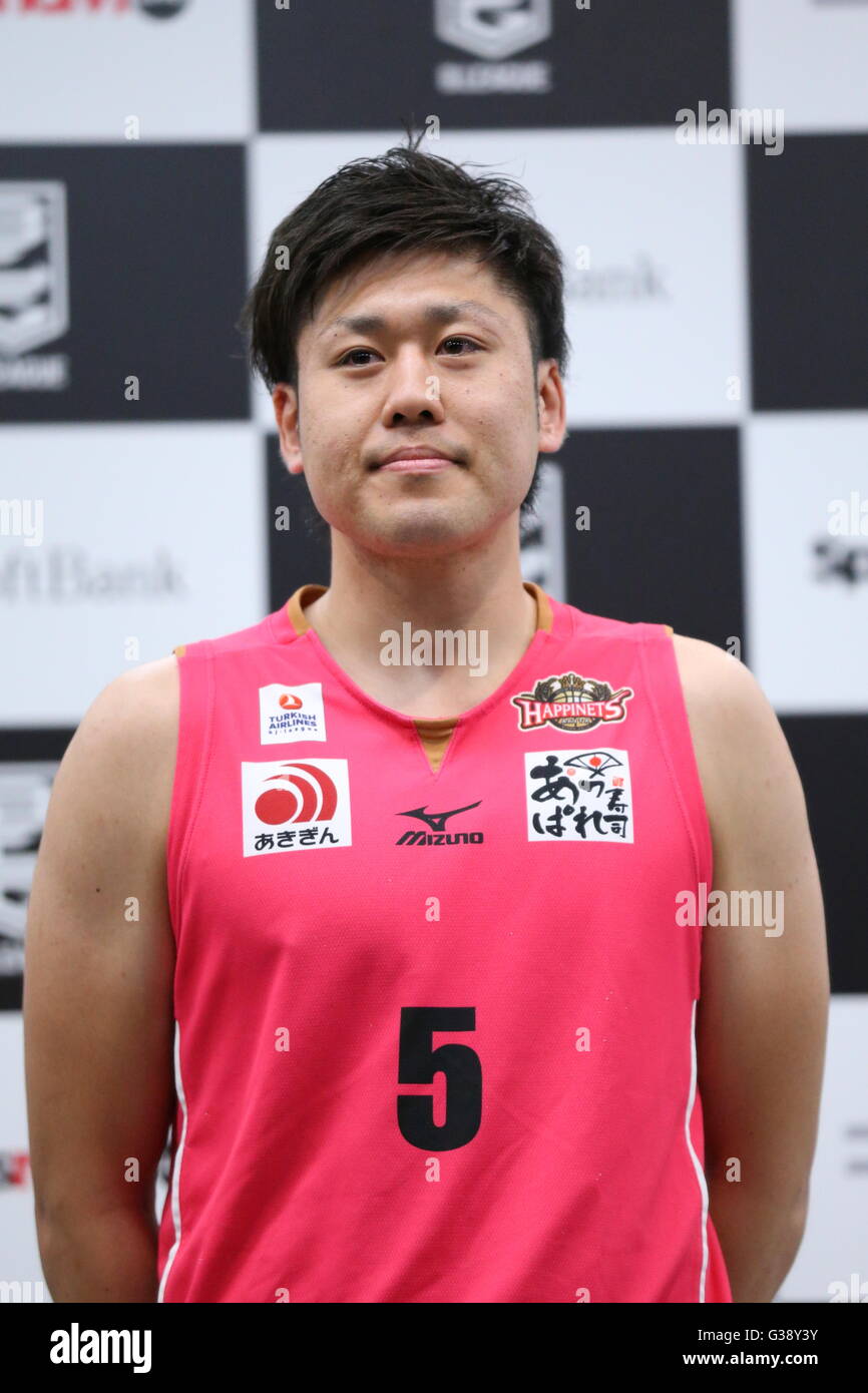 Tokyo, Japan. 10th June, 2016. Shigehiro Taguchi (Happinets) Basketball ...