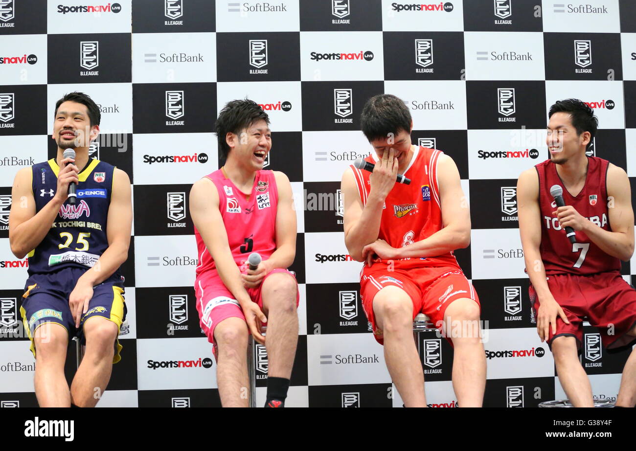 Tokyo, Japan. 10th June, 2016. (L-R) Takatoshi Furukawa (Brex ...