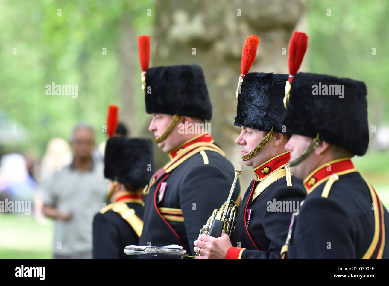 Hyde Park, London, UK. 10th June 2016. Gun Salute to mark 95th birthday ...