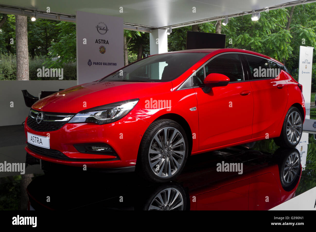 Turin, Italy. 08th June, 2016. An Opel Astra during the Parco Valentino ...