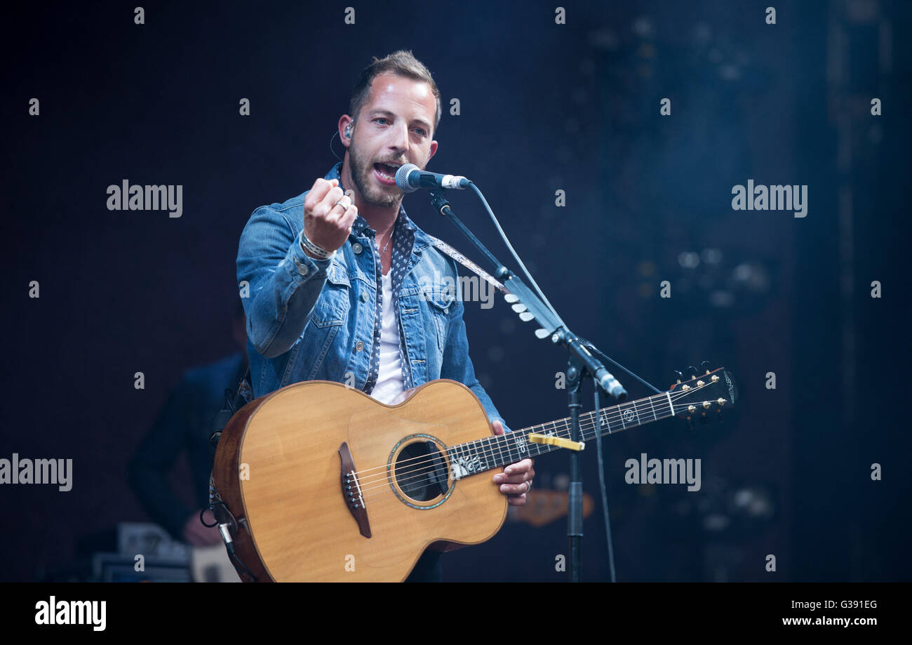 British singer James Morrison performing during his 'Higher Than Here ...