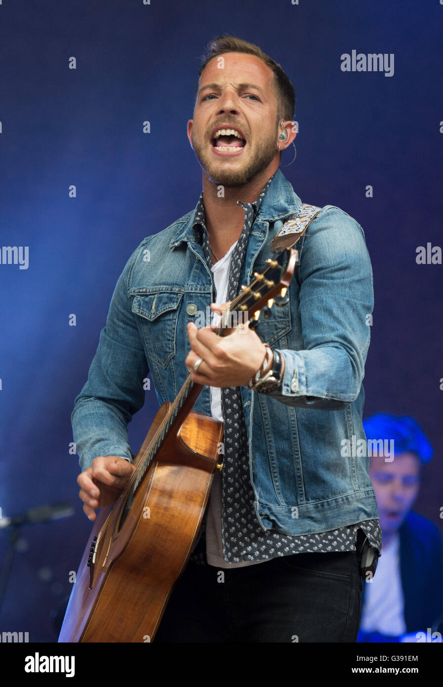 British singer James Morrison performing during his 'Higher Than Here ...