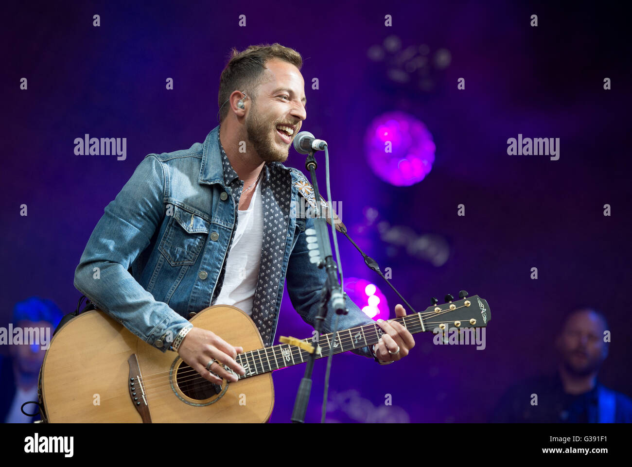 British singer James Morrison performing during his 'Higher Than Here ...