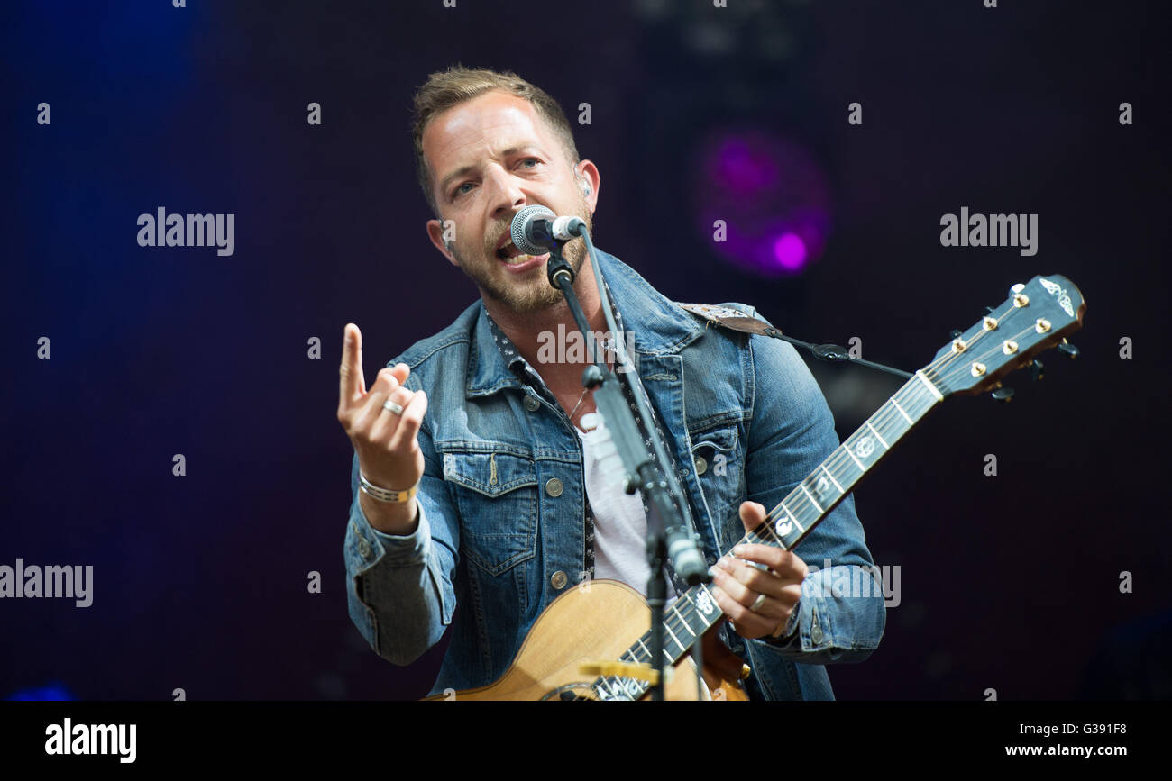 British singer James Morrison performing during his 'Higher Than Here ...