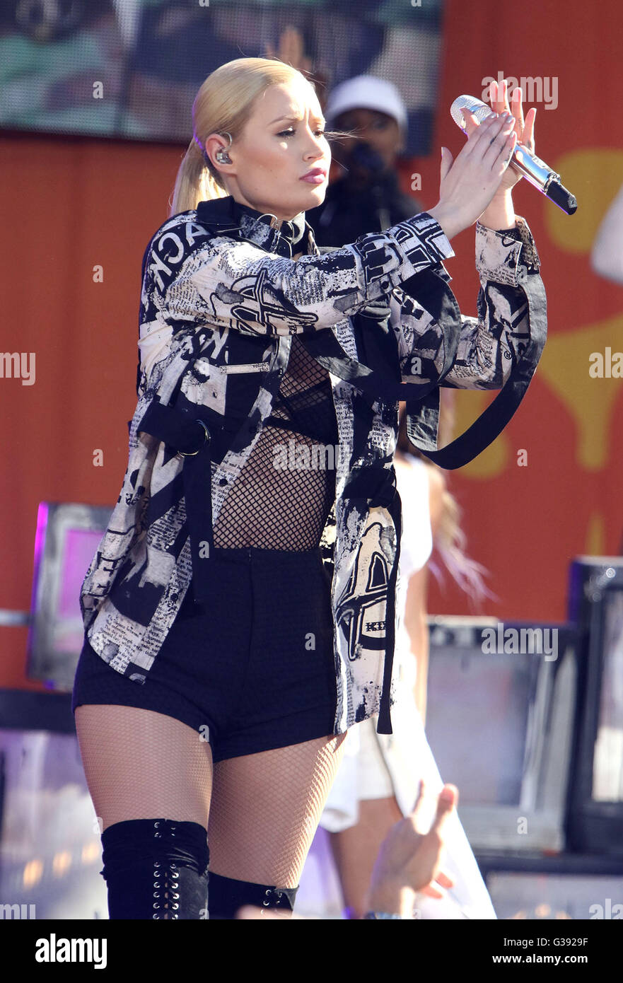 New York, New York, USA. 10th June, 2016. Rapper IGGY AZALEA performs ...