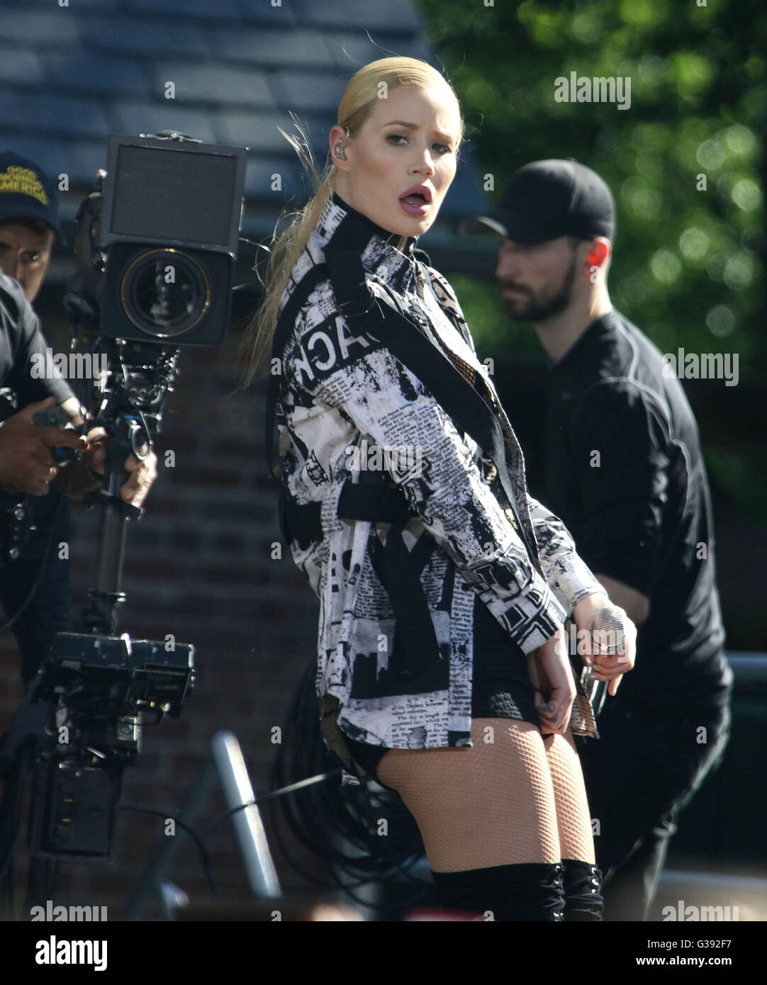 New York, New York, USA. 10th June, 2016. Rapper IGGY AZALEA performs ...
