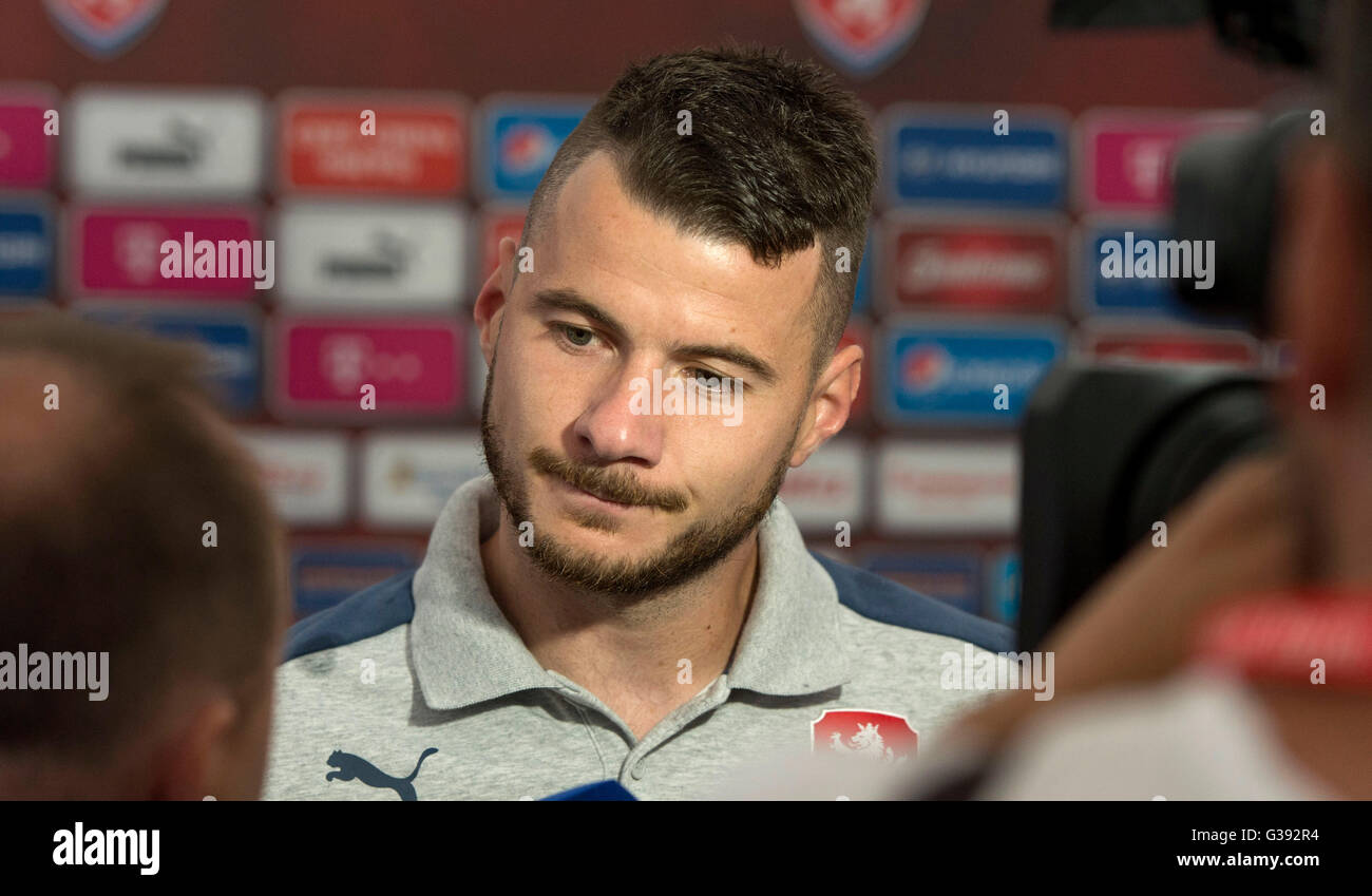 Tours, France. 10th June, 2016. Czech soccer player Daniel Pudil ...
