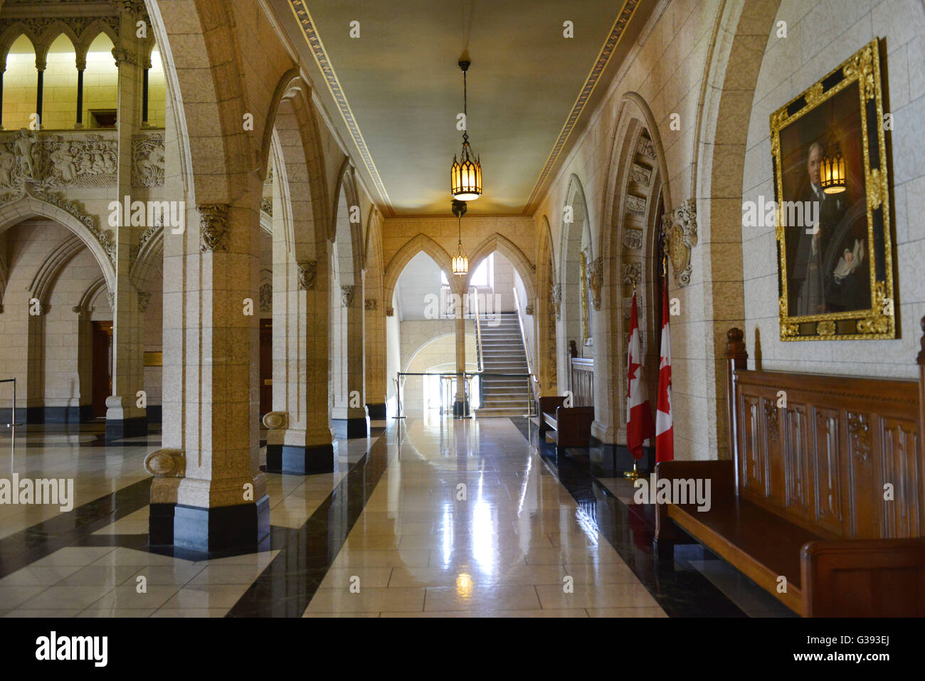 Lobby, Parliament building, Ottawa, Ontario, Canada Stock Photo - Alamy