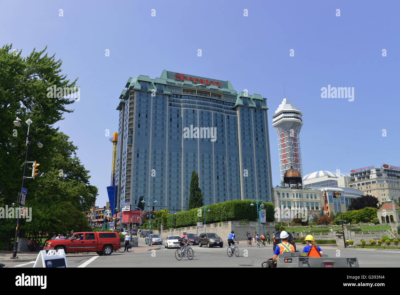Sheraton Hotel, Falls Avenue, Niagara Falls, Ontario, Canada Stock ...