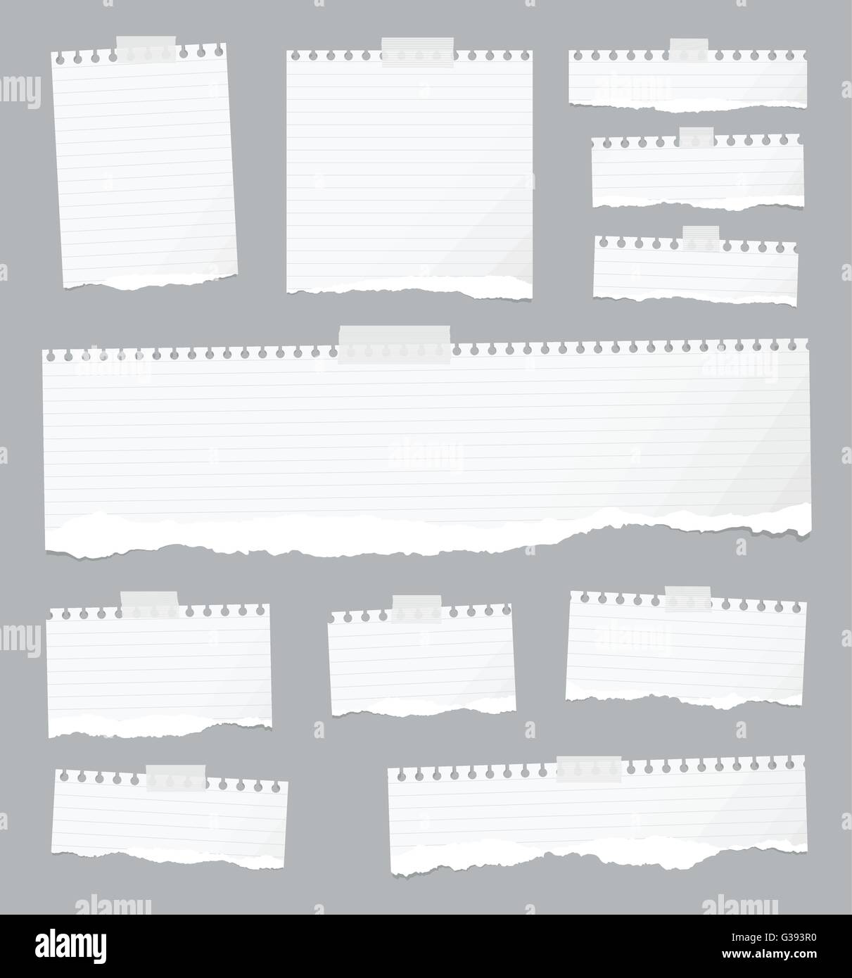 Lined paper ripped out hi-res stock photography and images - Alamy
