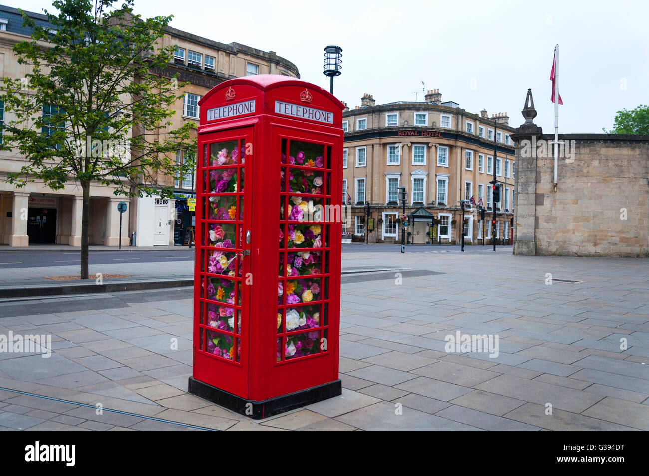 Alternative use for an iconic red telephone box hi-res stock ...