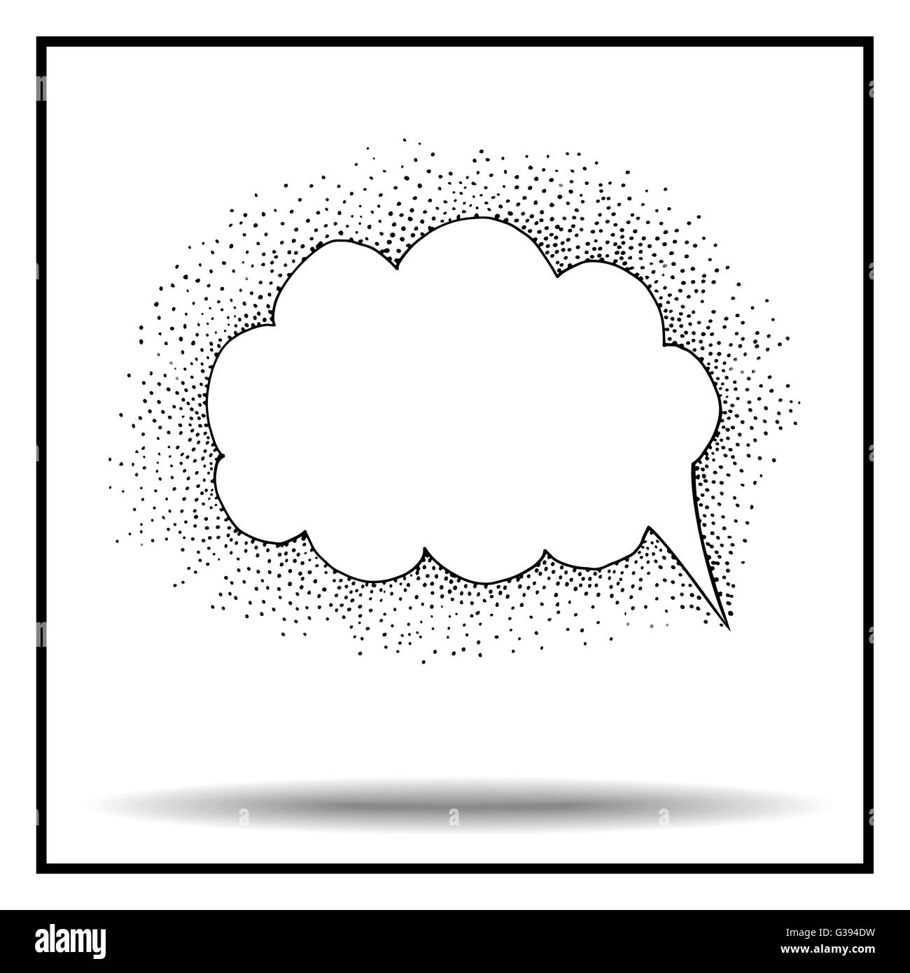 Bubble icon sketch Stock Vector Image & Art - Alamy