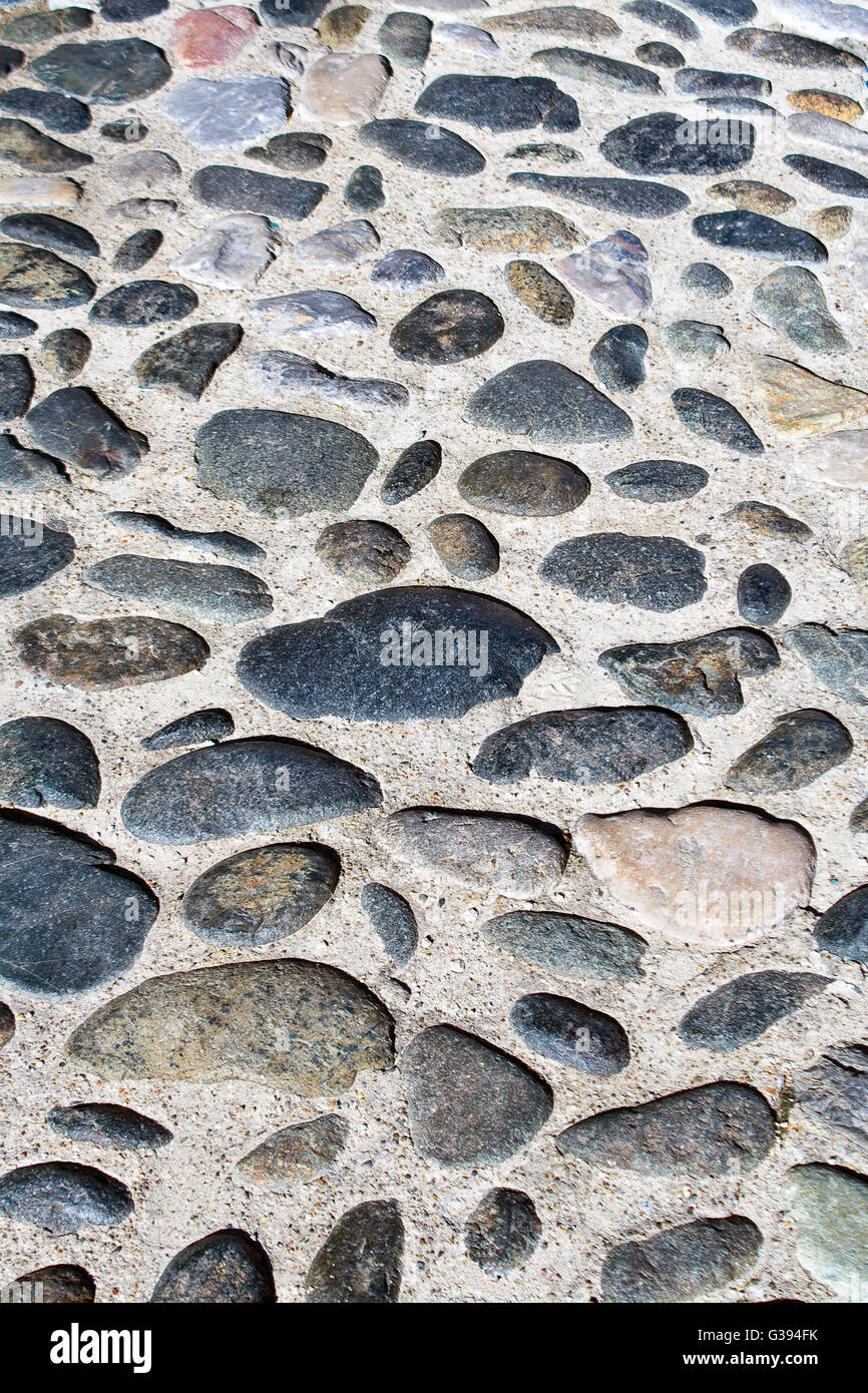 Cobble walkway as background Stock Photo - Alamy