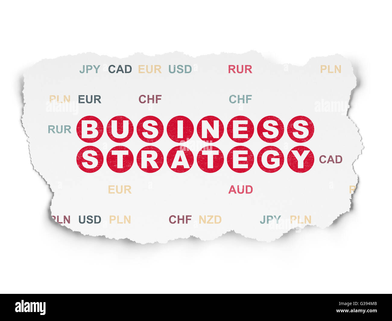 Business concept: Business Strategy on Torn Paper background Stock ...