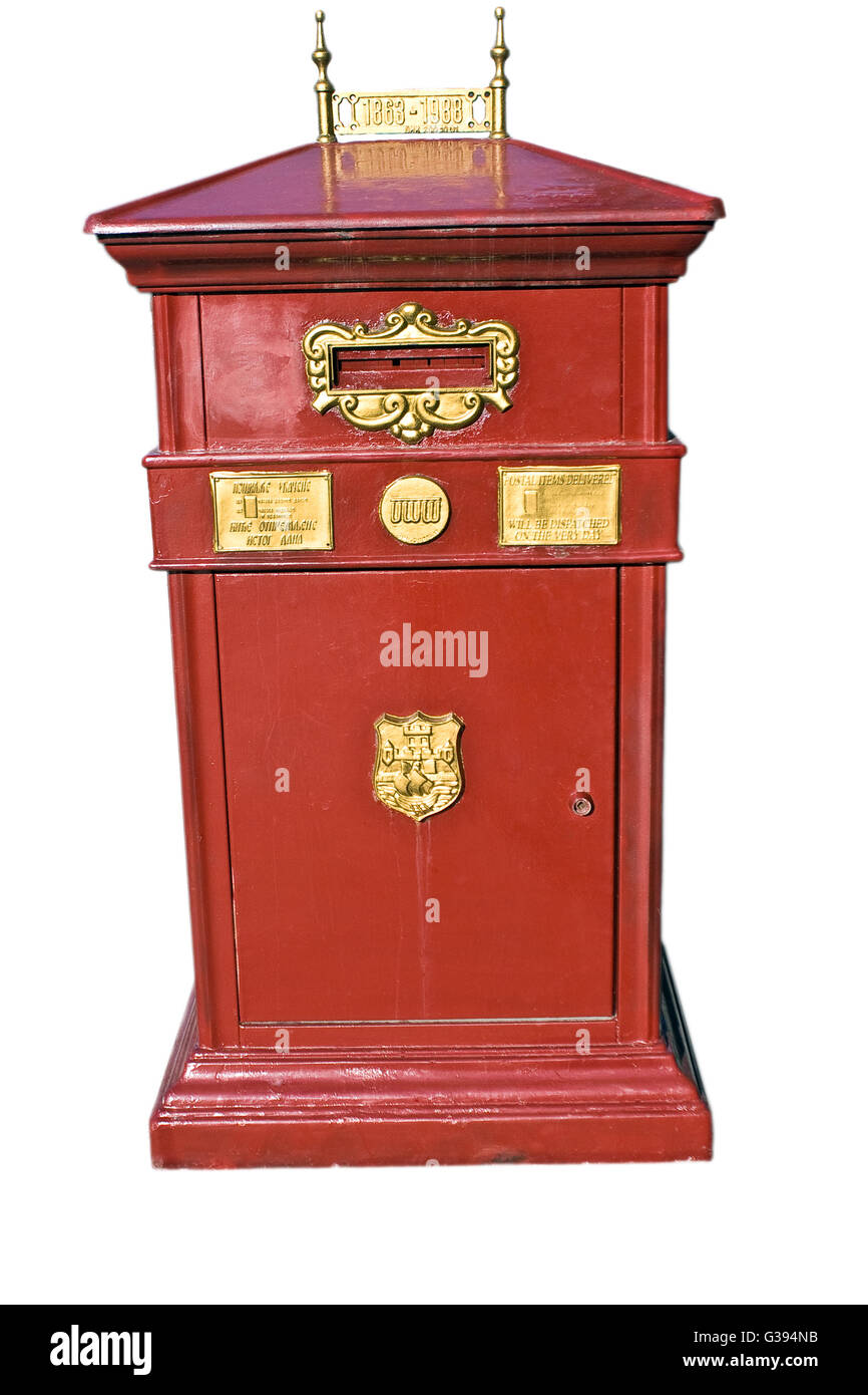 Old letterbox isolated on Cut Out Stock Images & Pictures - Alamy