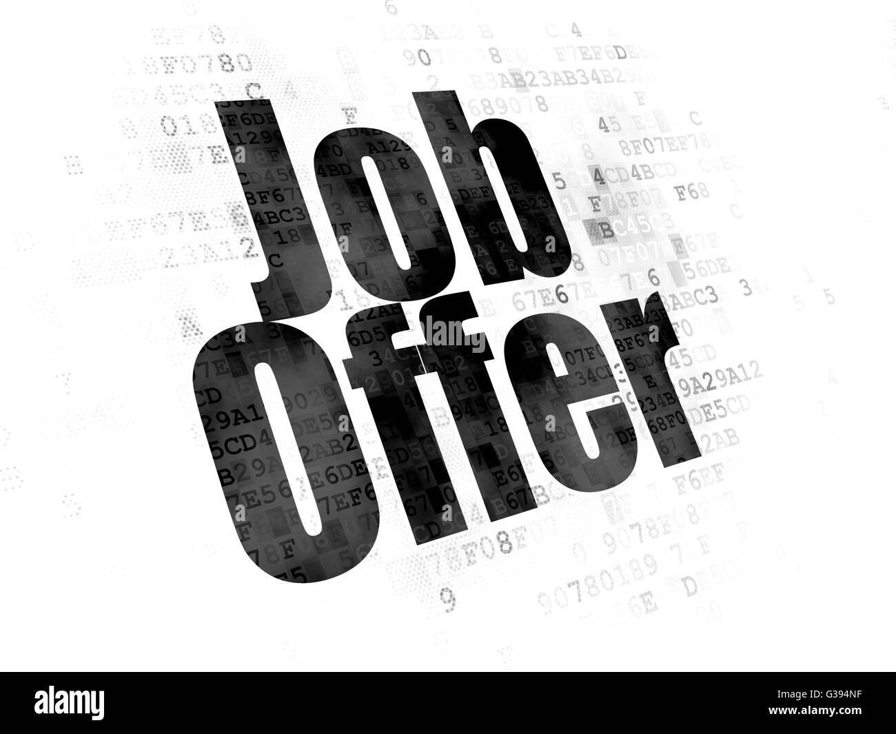 Business concept: Job Offer on Digital background Stock Photo - Alamy