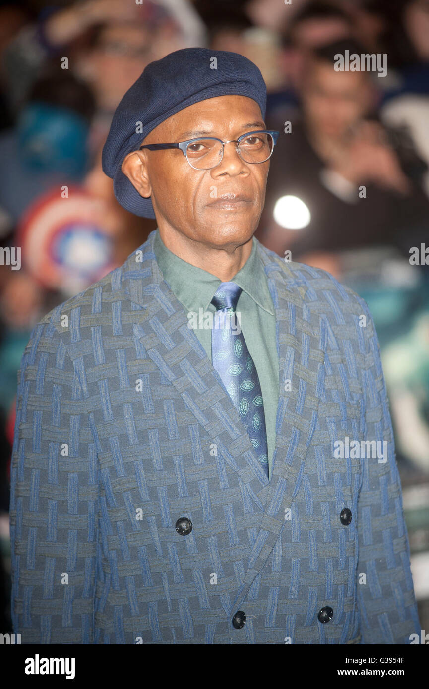 Samuel L Jackson at the UK Film Premiere of 'Captain America: The ...