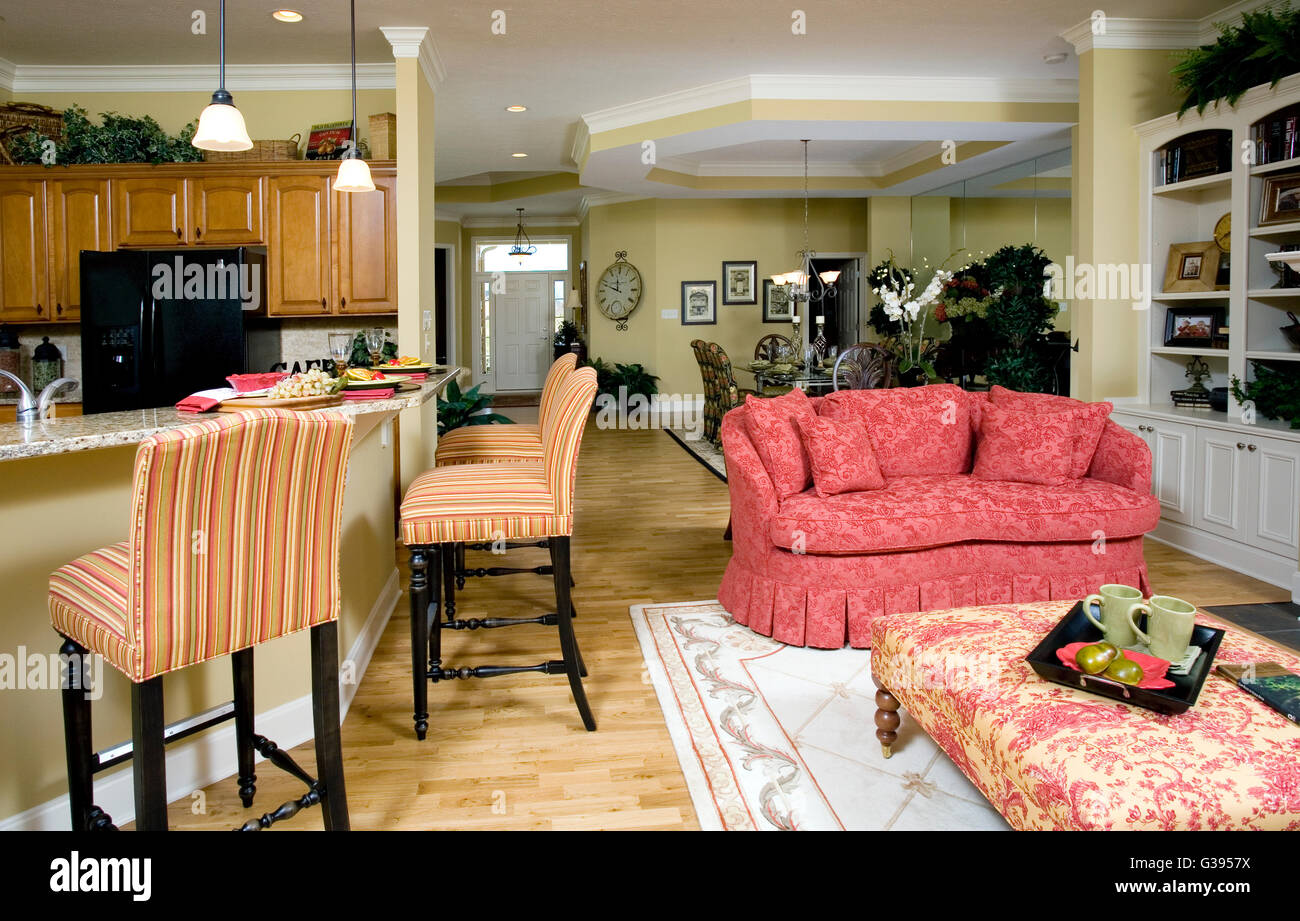 Private Home House Interior and Exterior with all Rooms Stock Photo - Alamy