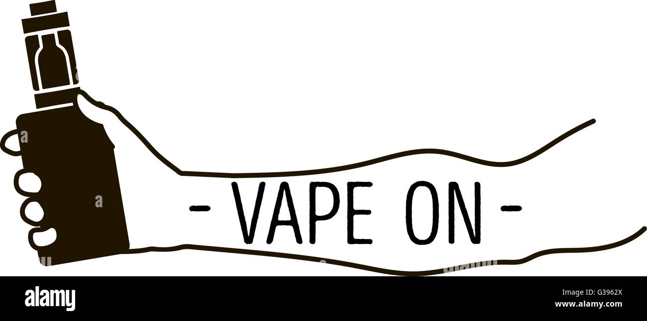 Electronic cigarette hand Stock Vector Images - Alamy