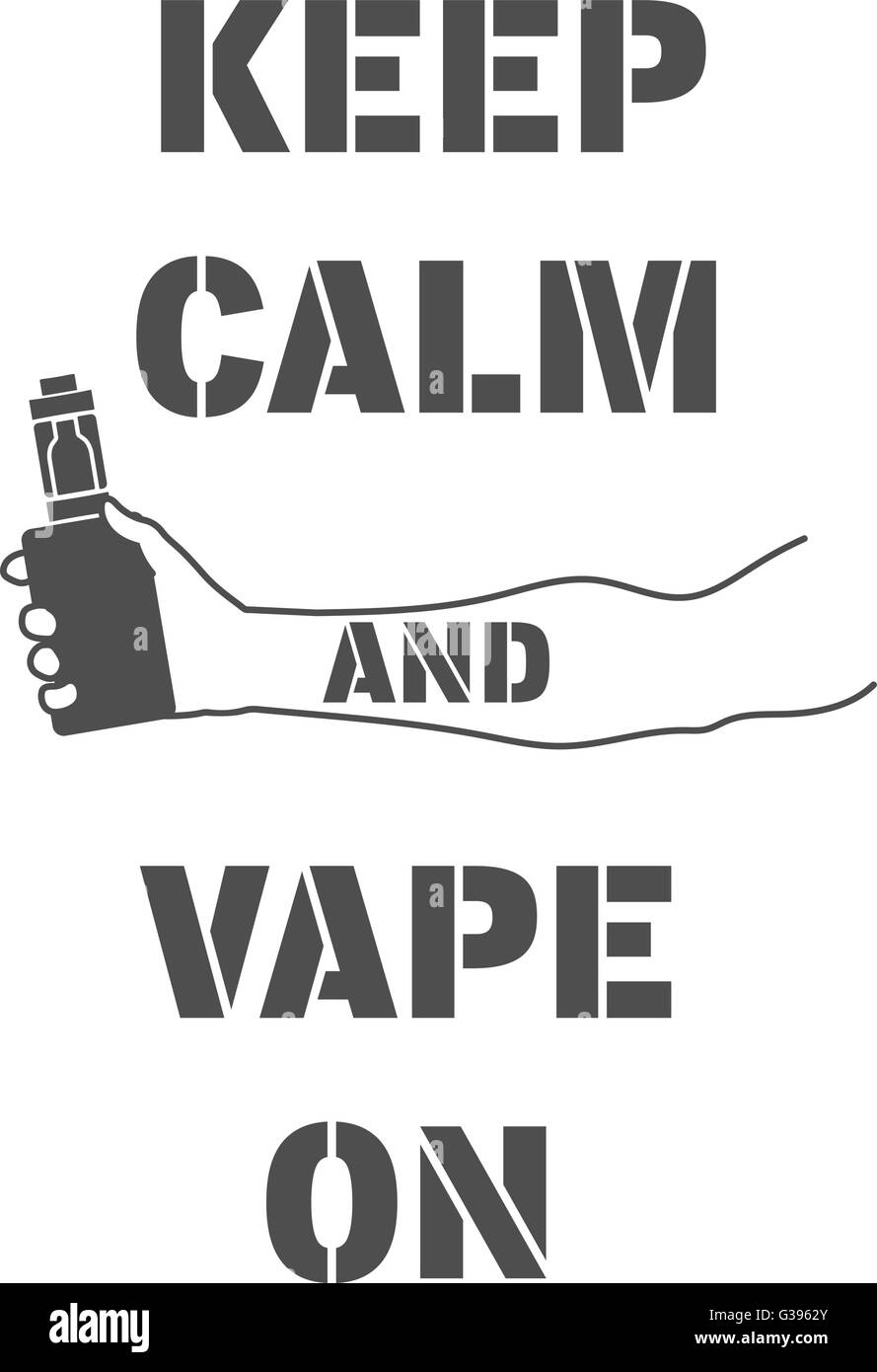 Electronic cigarette hand Stock Vector Images - Alamy