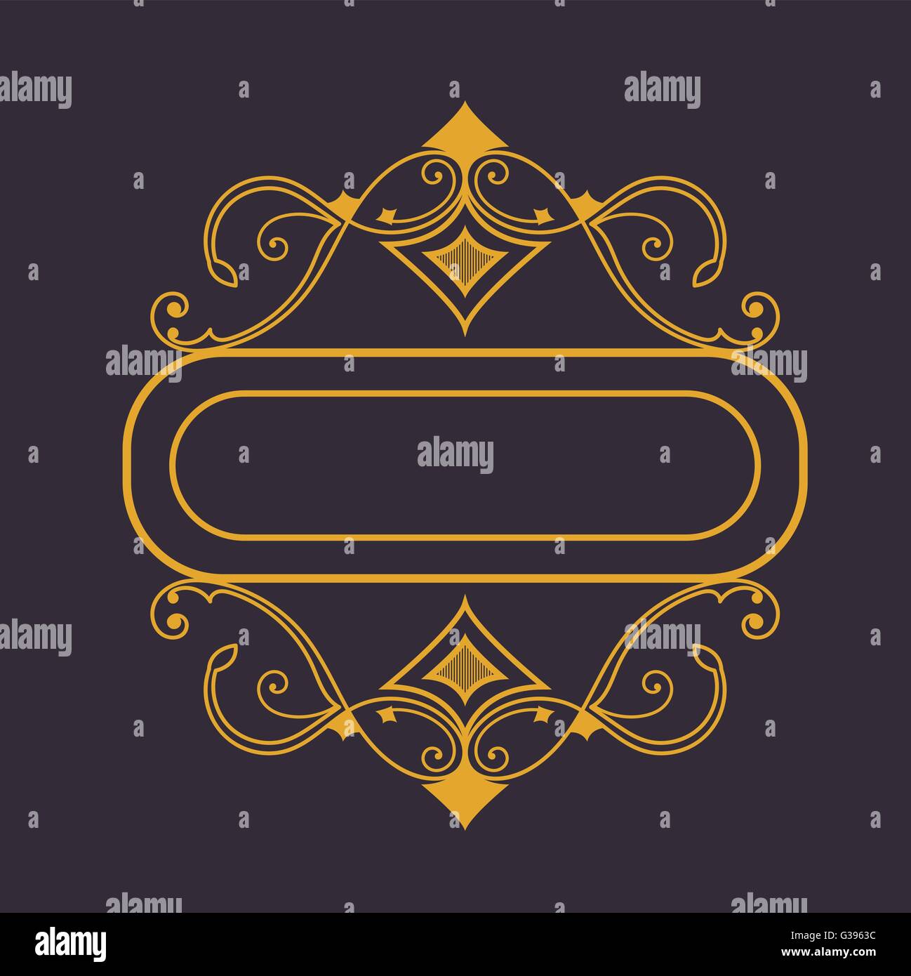 Yellow retro color element Stock Vector Images - Alamy