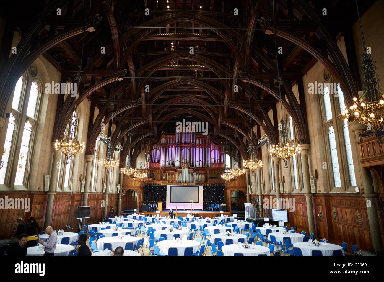 Manchester University whitworth hall interior gothic impressive space ...