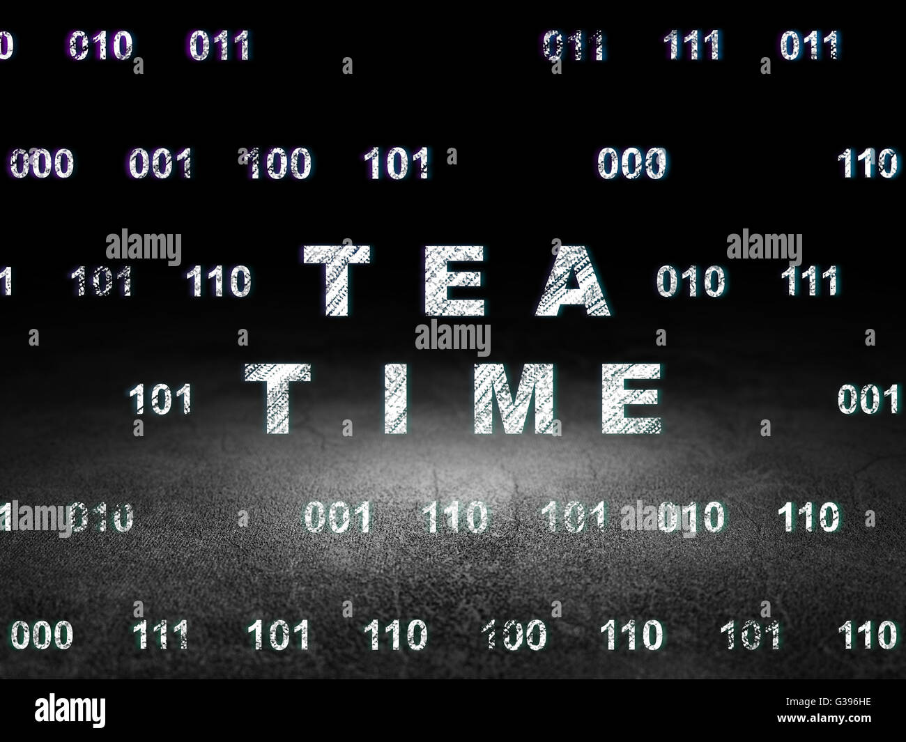 Time concept: Tea Time in grunge dark room Stock Photo - Alamy