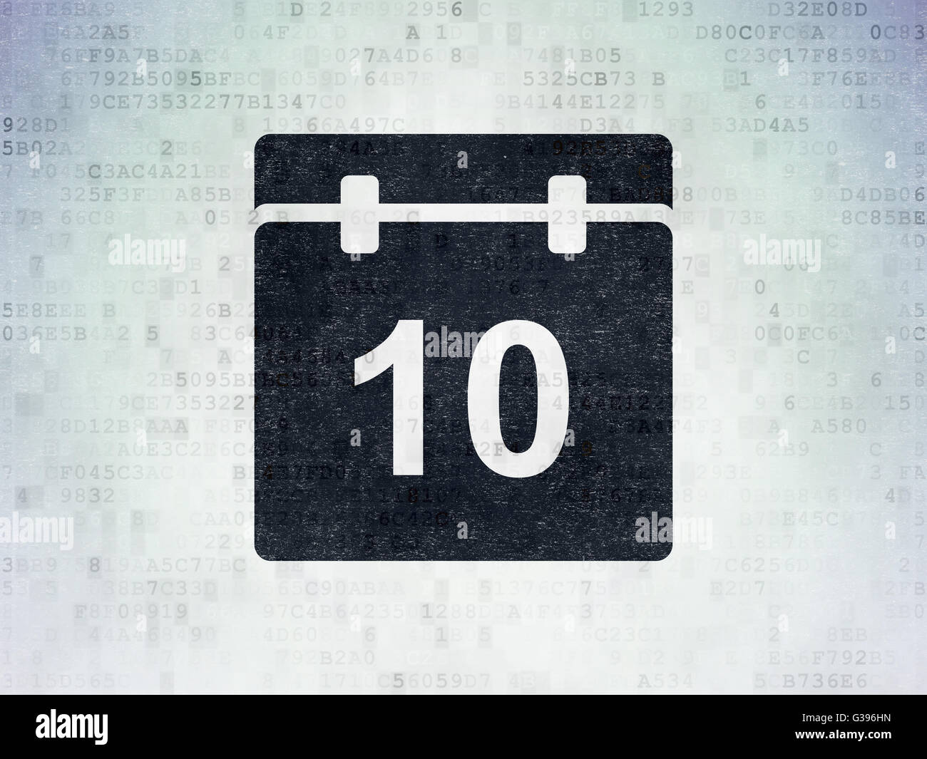 Timeline concept: Calendar on Digital Data Paper background Stock Photo ...