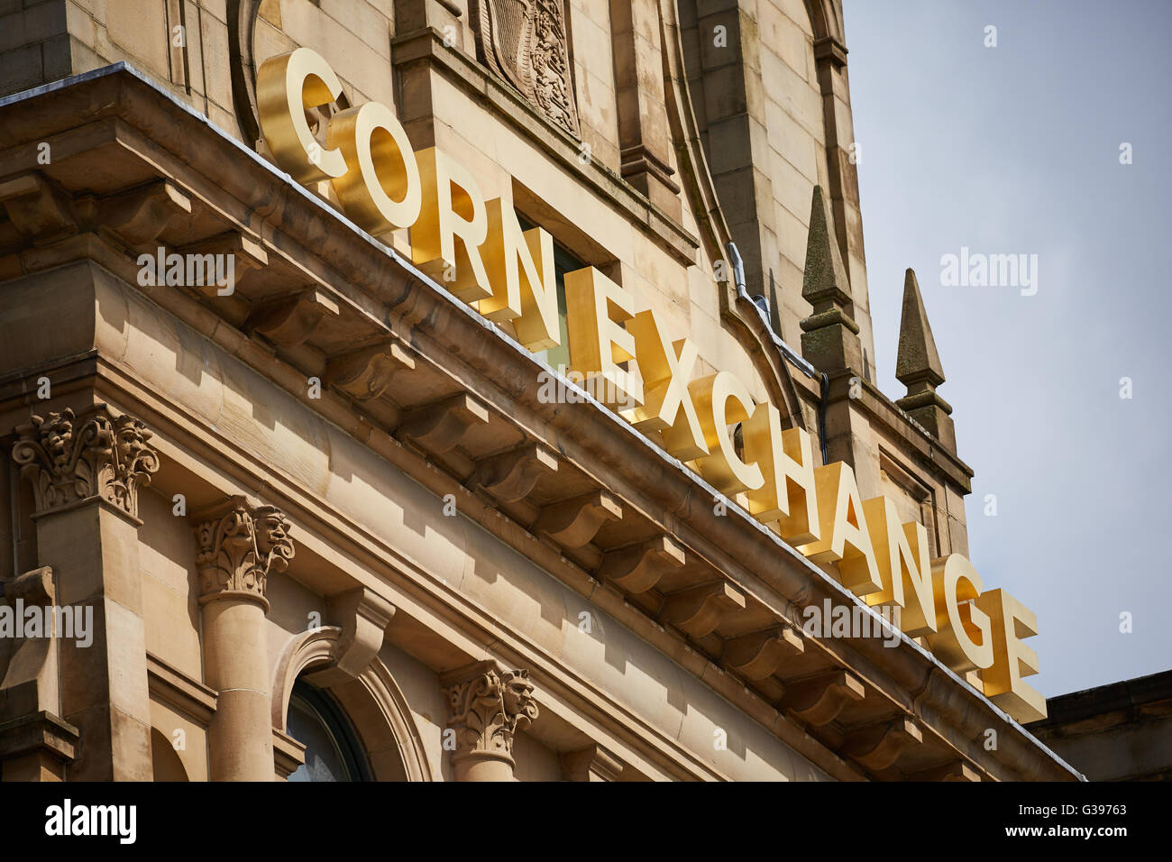The Corn Exchange in Exchange sign Manchester Corn Exchange, Manchester ...
