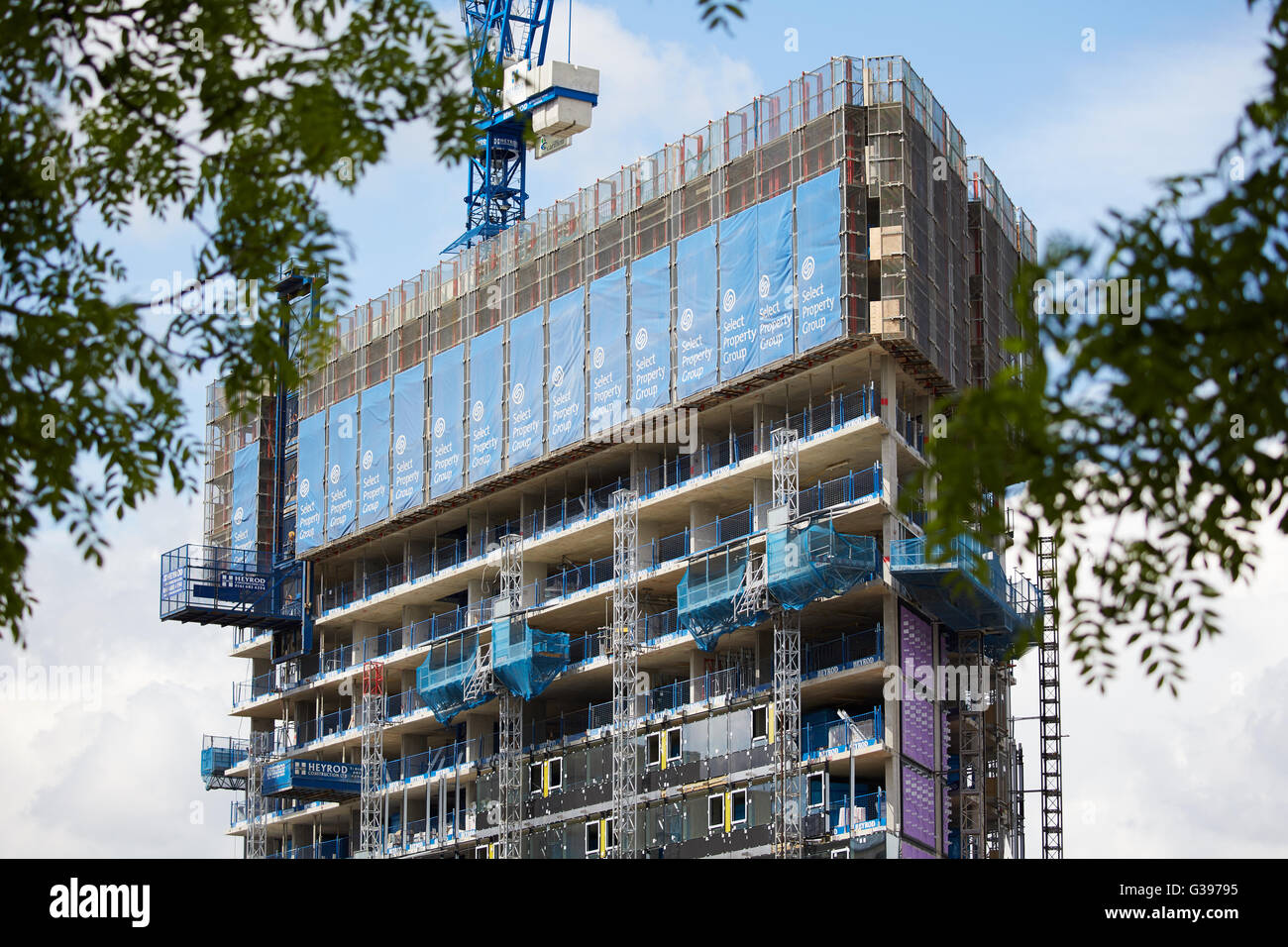 Embankment development being built on the site of Manchester’s historic ...
