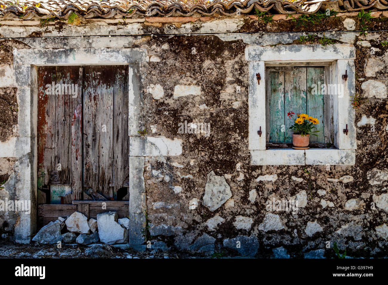 Traditional Old House, Perithea, Corfu Island, Greece Stock Photo - Alamy