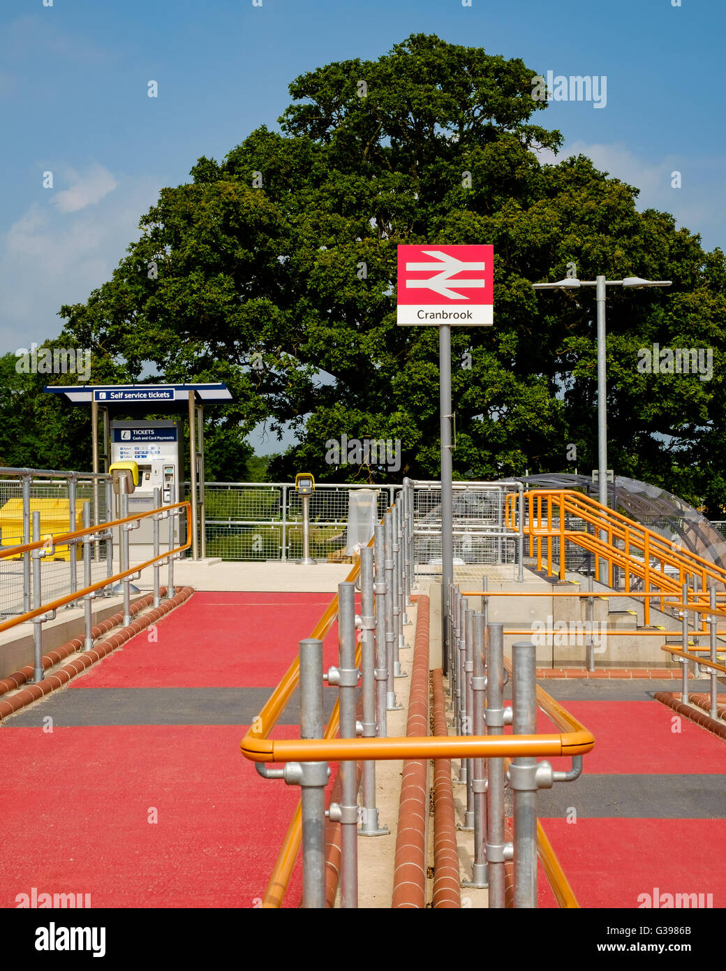 Cranbrook railway station entrance devon hi-res stock photography and images - Alamy