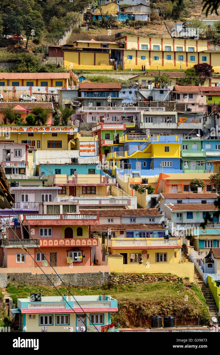 Hill housing in Tamil Nadu, India Stock Photo - Alamy