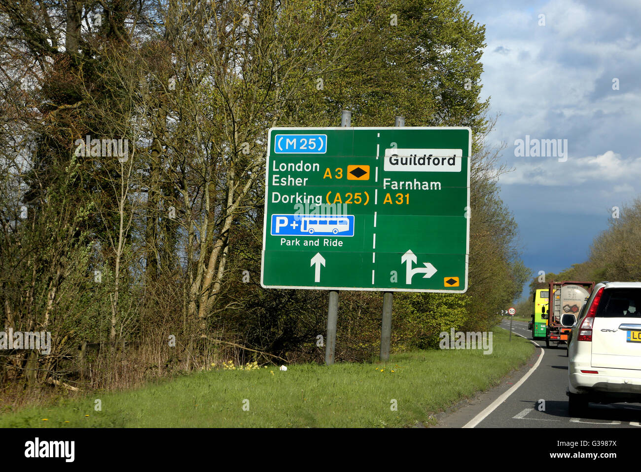 Guildford Road Sign High Resolution Stock Photography and Images - Alamy