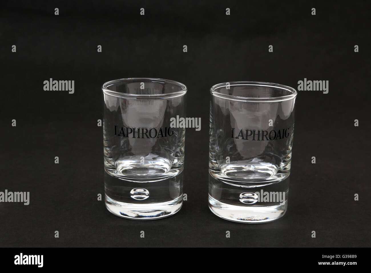 Laphroaig Shot Glasses Stock Photo - Alamy