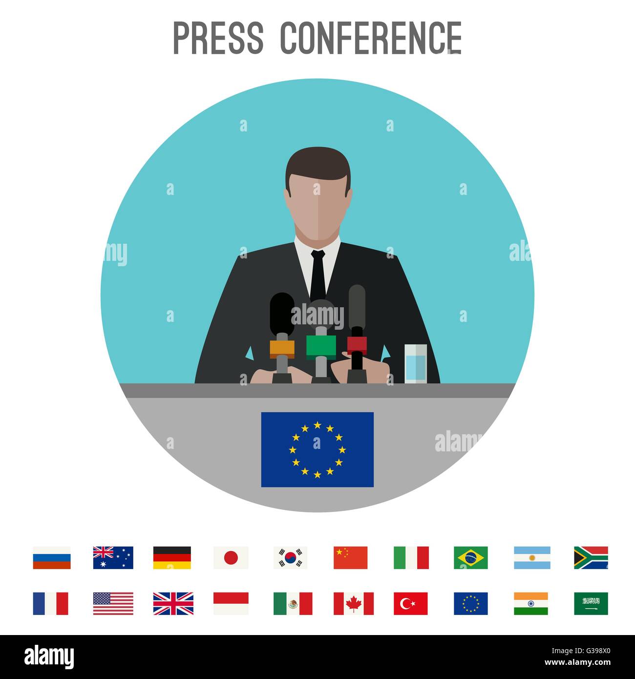 Press conference icon Stock Vector Image & Art - Alamy