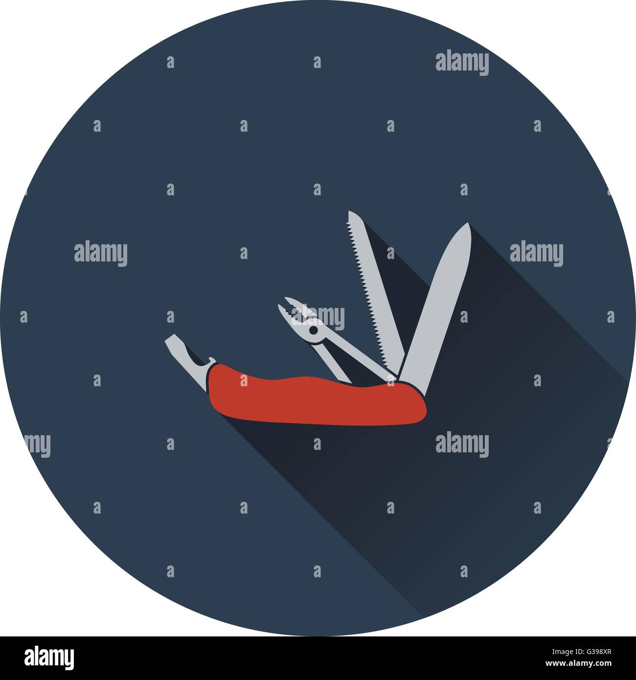 Icon of folding penknife. Flat design. Vector illustration Stock Vector Image & Art - Alamy