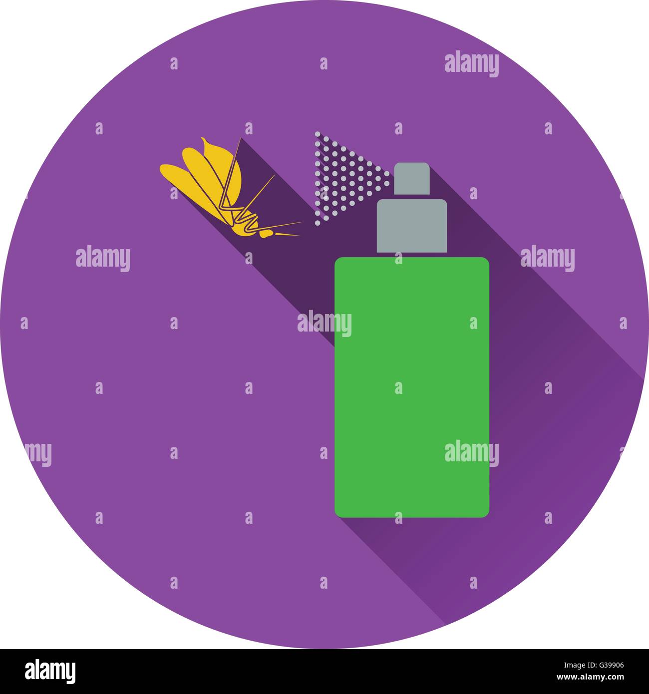 Icon of mosquito spray. Flat design. Vector illustration Stock Vector ...