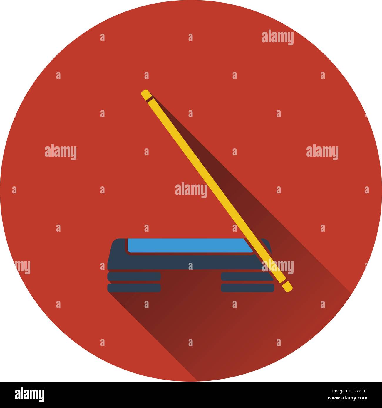 Icon of Step board and stick . Flat design. Vector illustration Stock ...